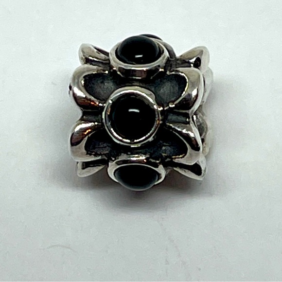 Pandora | Jewelry | Authentic Pandora Forget Me Not Black Onyx Bead ...